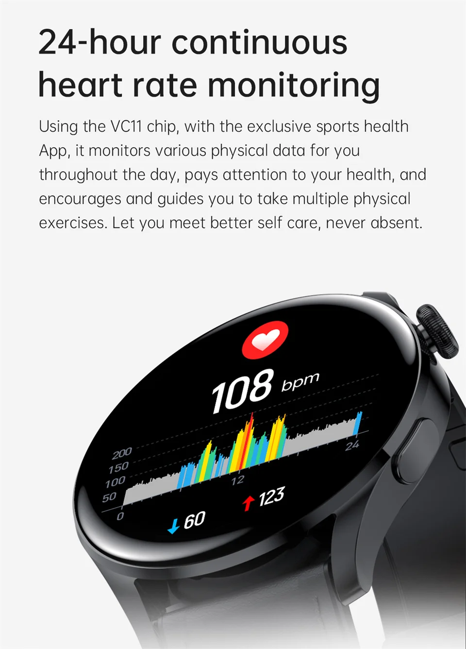 Generic for Google Pixel 7 Pro 6a 4 XL Smart Watch Pressure Heart Rate ...