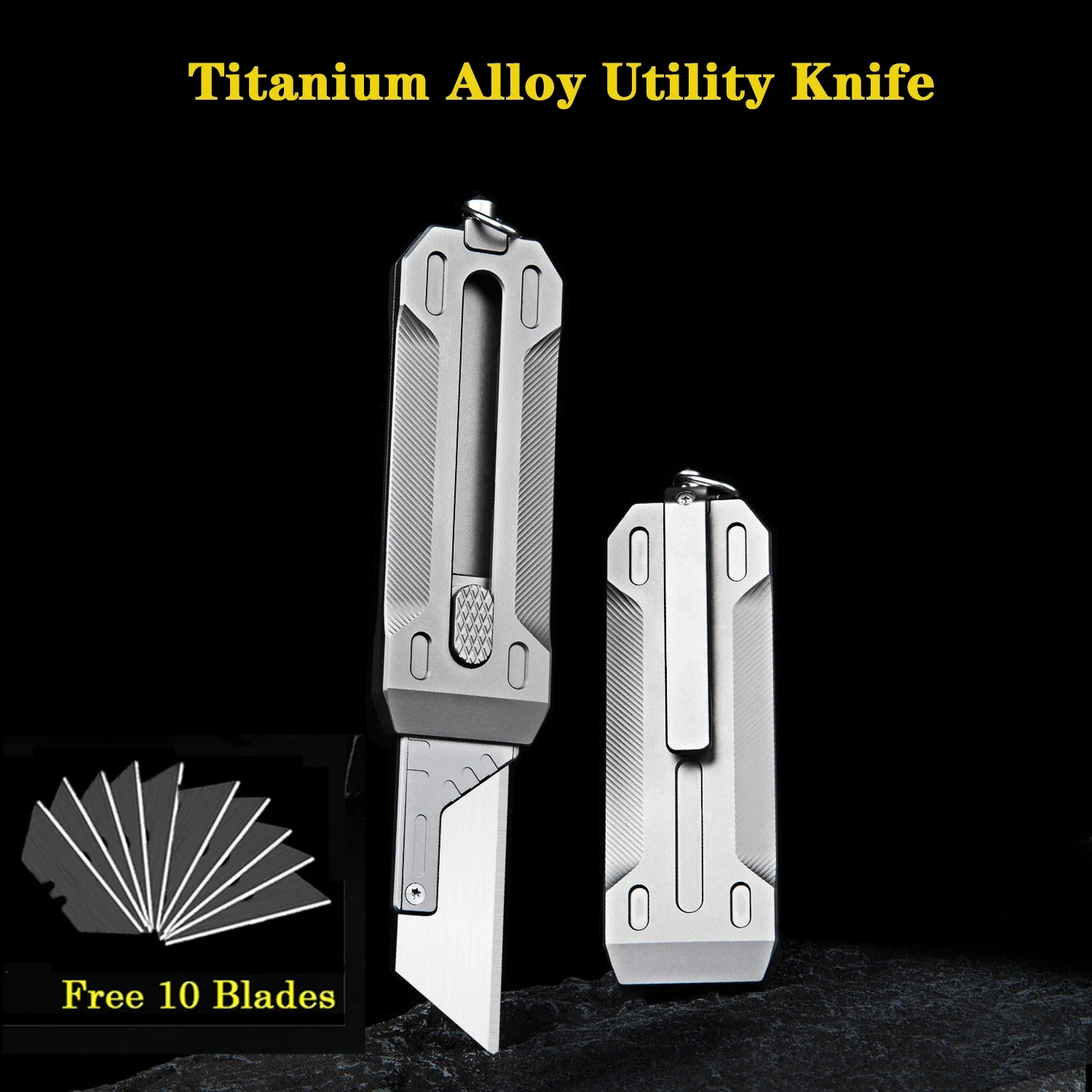Titanium Alloy SK5 Blade Utility Knife EDC Outdoor Survival Tool Sharp ...
