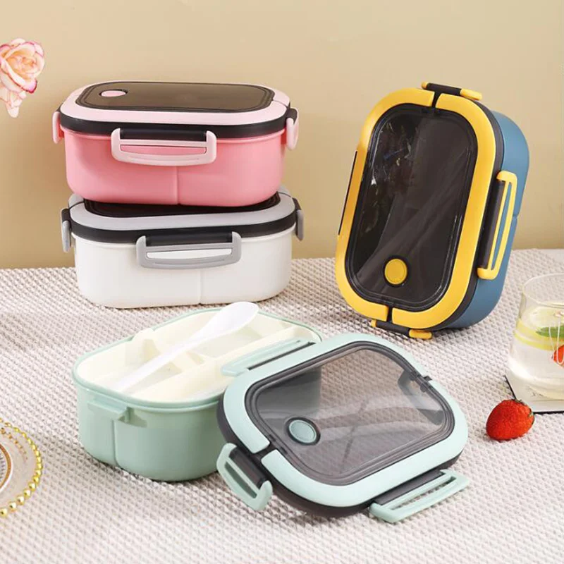 Portable Airtight Lunch Box 2 Layer Mesh Kids Student Lunch Box Outdoor ...