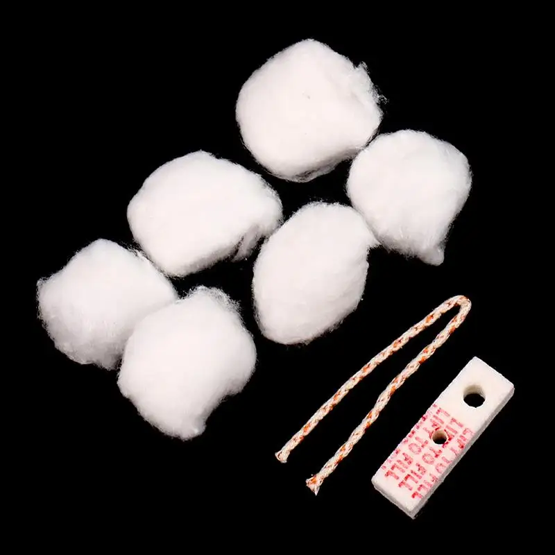 High-Quality-1-Set-Kerosene-Lighter-Oil-Absorbent-Cotton-Wicks-Pads-Kit ...