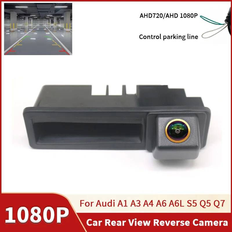 AHD 1080P Golden lens Waterproof Car Rear View Reverse Trunk Handle ...
