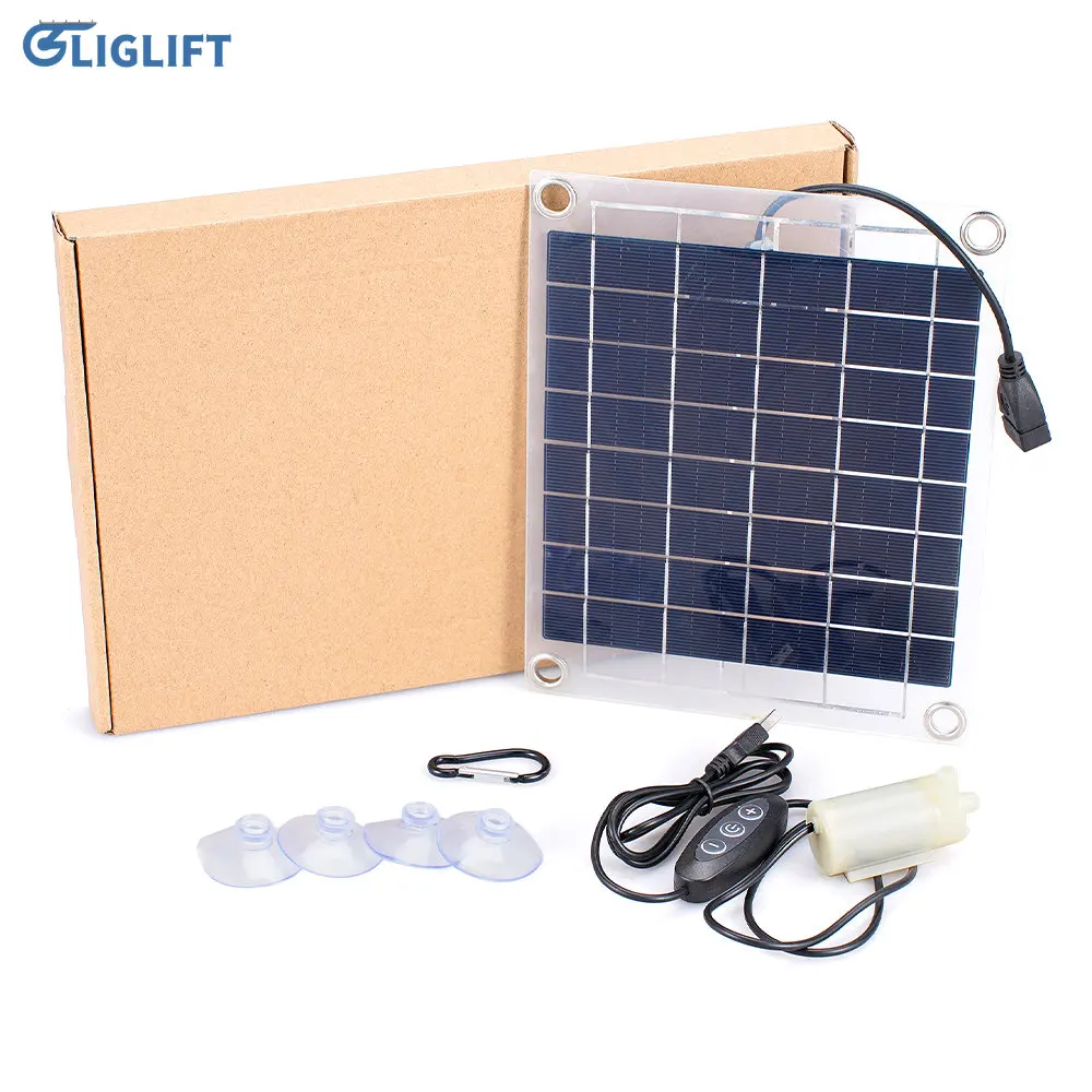 10W Brushless Solar Water Pump Filter Mini Solar Panel Aquarium Tank ...
