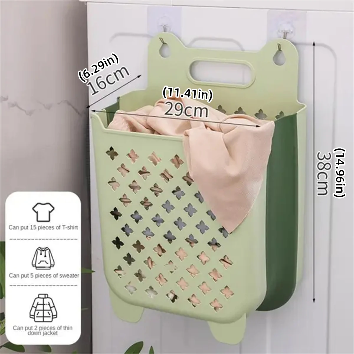 Foldable-Wall-Mounted-Laundry-Basket-Large-Capacity-Bathroom-Artifact ...