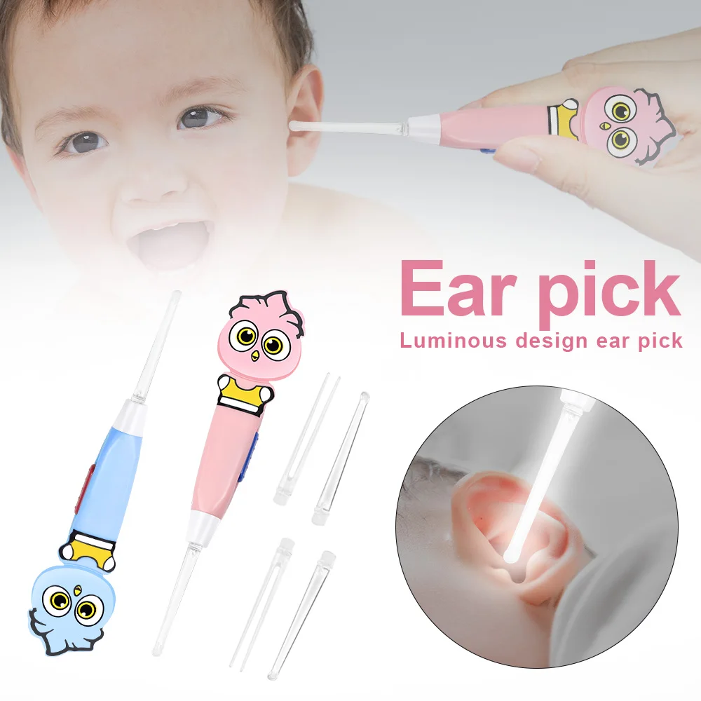 LED FlashLight Baby Ear Cleaner Child Cleaning Ear Curette Kids ...