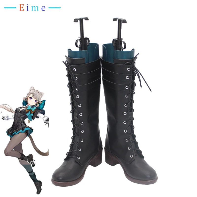 Lynette Cosplay Shoes Game Genshin Impact Cosplay Prop Halloween ...