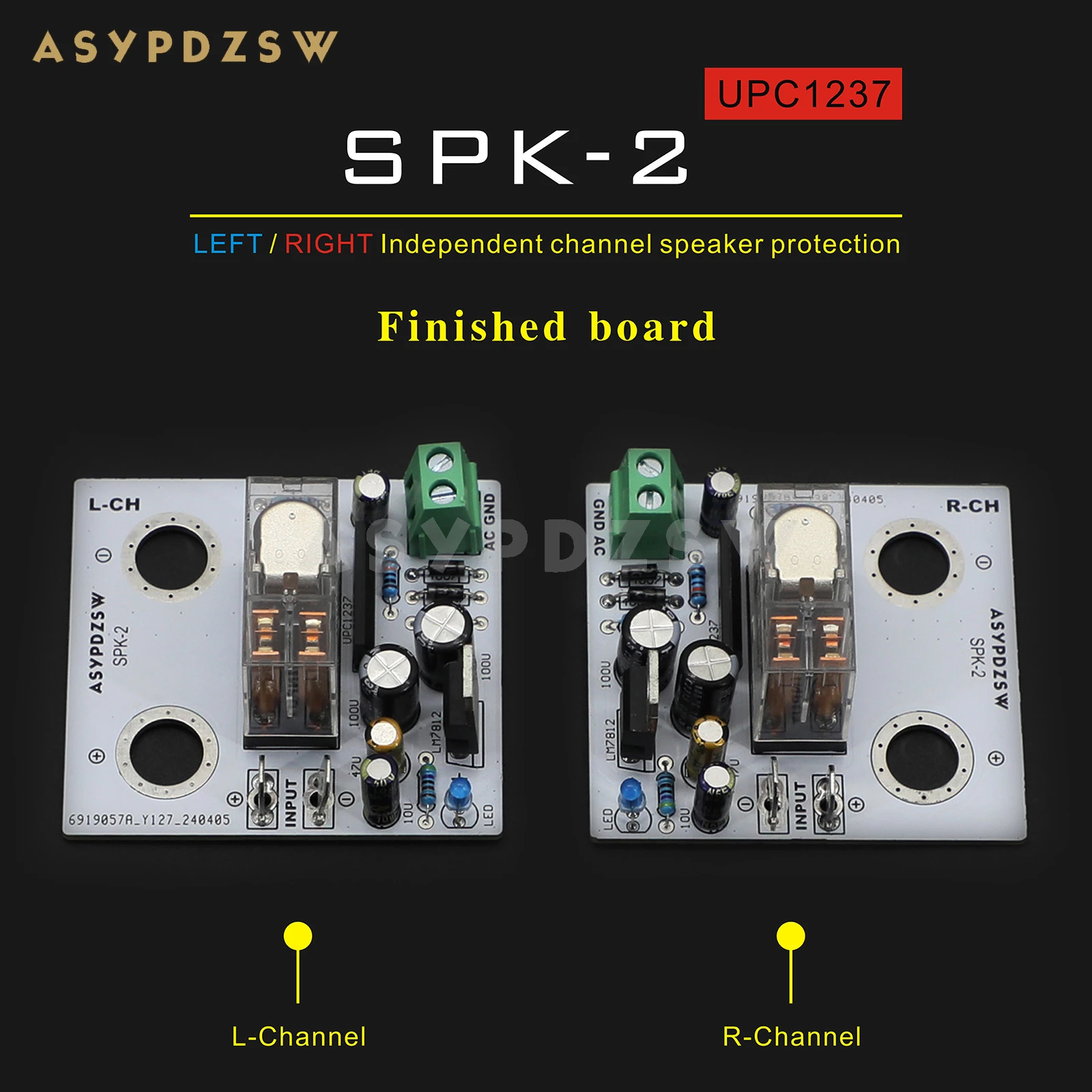 ASYPDZSW-1-Pair-SPK-2-Split-Type-UPC1237-LEFT-RIGHT-Independent-channel ...