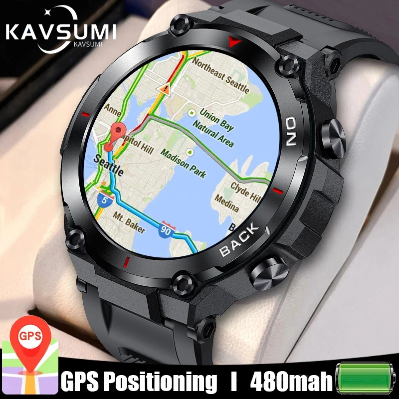 KAVSUMI reloj inteligente para hombre, pulsera deportiva resistente al ...