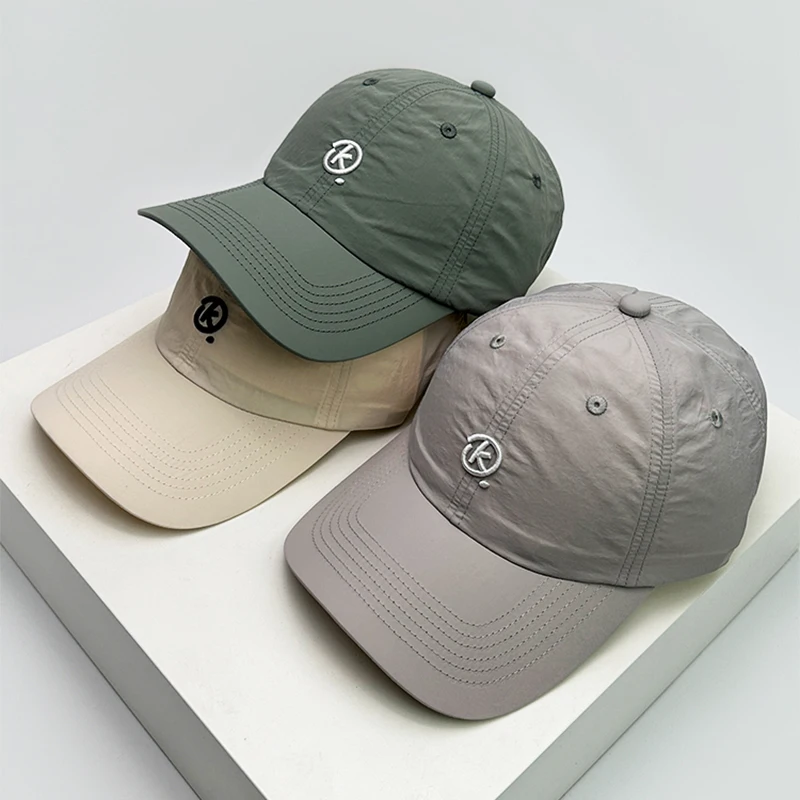 New-Men-Woman-Simple-Quick-Drying-Embroidered-K-Letter-Baseball-Hat ...