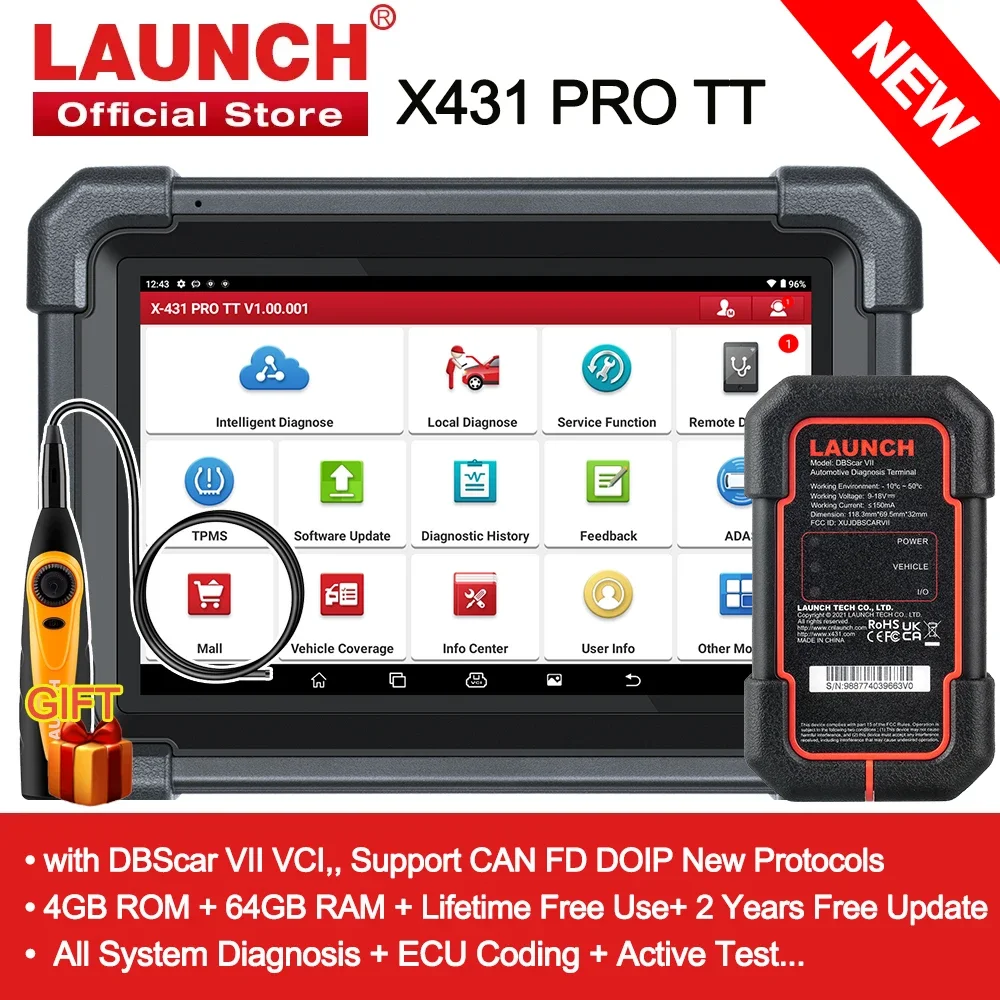 2024-New-LAUNCH-X431-PRO-TT-8-inch-with-DBScar-VII-VCI-Car-Full-System ...