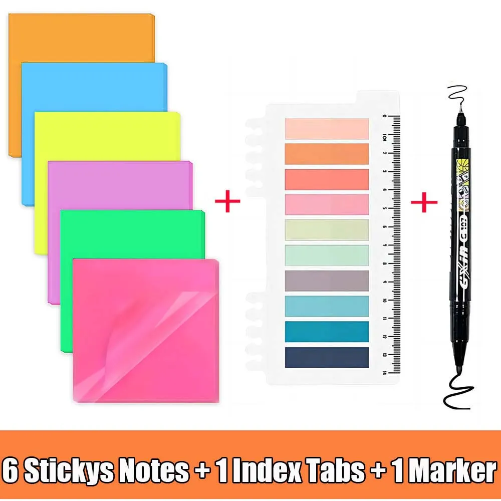 D-cennie-s-notes-imperm-ables-transparents-multicolores-posts-de-bloc ...
