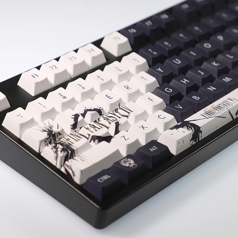 108Keys-Set-Final-Fantasy-FF14-Keycaps-PBT-Keycaps-Anime-Games-Key-Caps ...