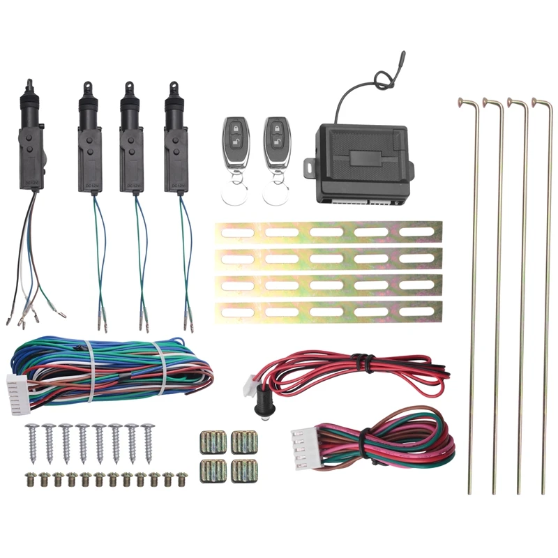 Power-Central-Lock-System-Kit-Car-Keyless-Entry-Kit-With-Actuator ...