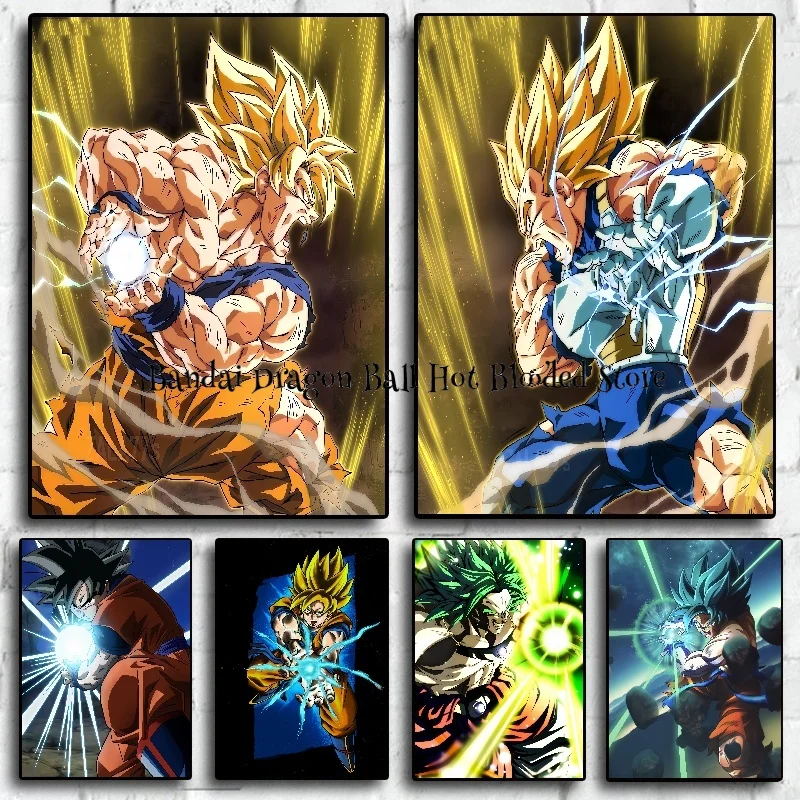High-Quality-Classic-Hot-blooded-Anime-Dragon-Ball-Goku-Vegeta-HD ...