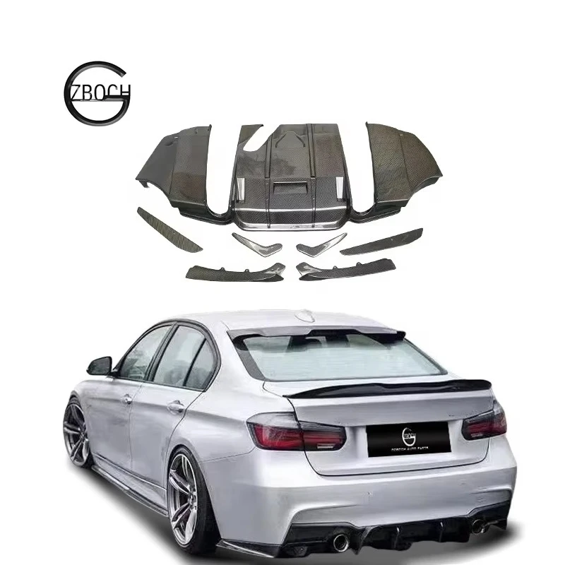 F30 Carbon Fiber Diffuser for 3 Series F30 F35 320i 328i 335i 340i M ...