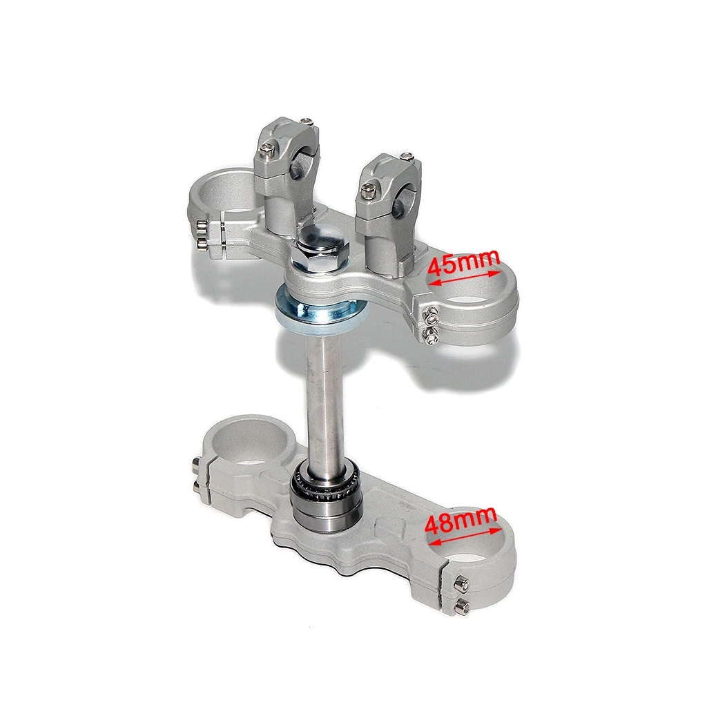 Motorcycle-45-48mm-Triple-Tree-Front-Steering-Assembly-With-Bearing-For ...
