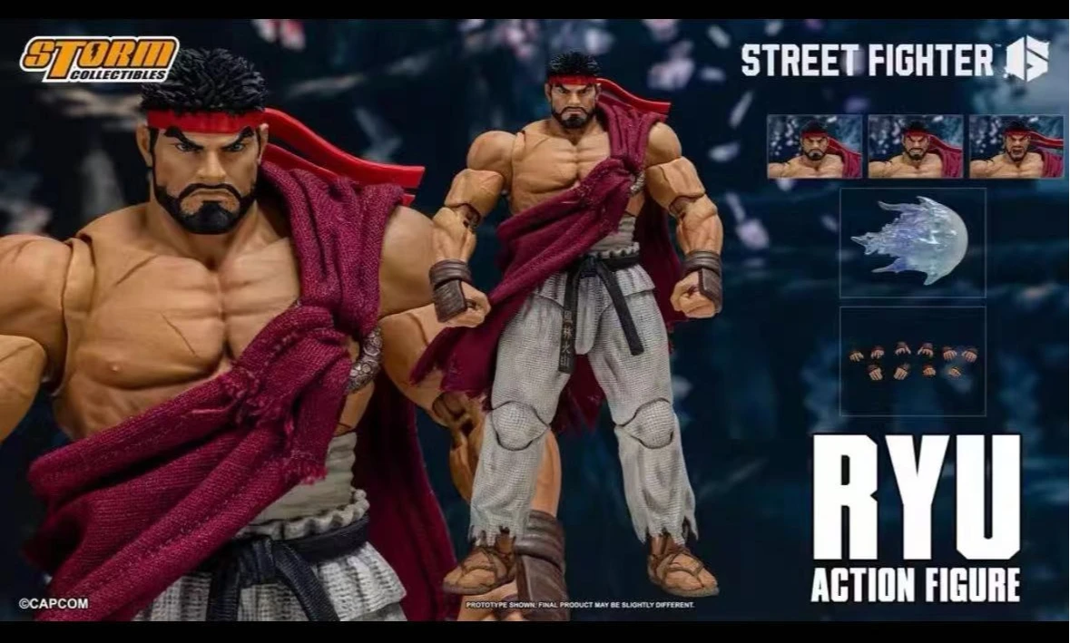 Spot Storm Toys 6 inch Street Fighter 6 RYU Long Action Doll CPSF28 ...