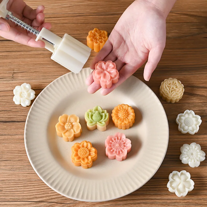 Mooncake-Pastry-Making-mold-Household-hand-pressed-three-dimensional ...