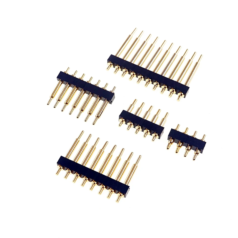 Test Probe Connector 14-Pin Male Pogo Pin Connector - Spring Loaded SMT ...