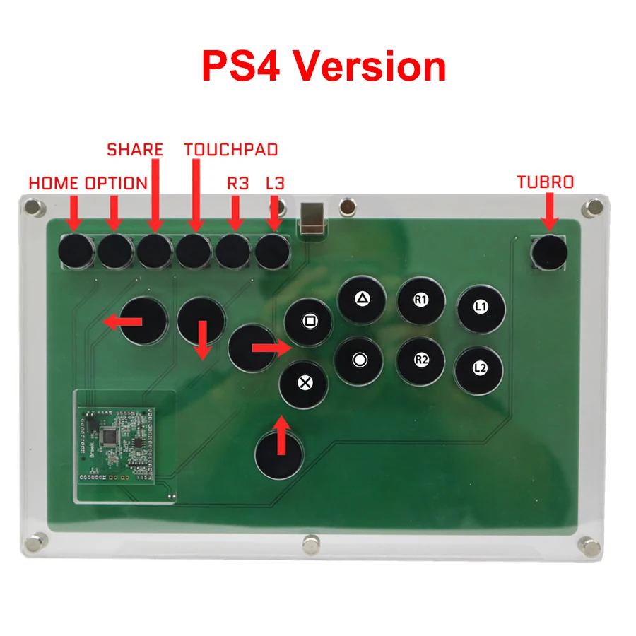 Diy All Buttons Hitbox Style Arcade Game Console Fightbox Joystick ...