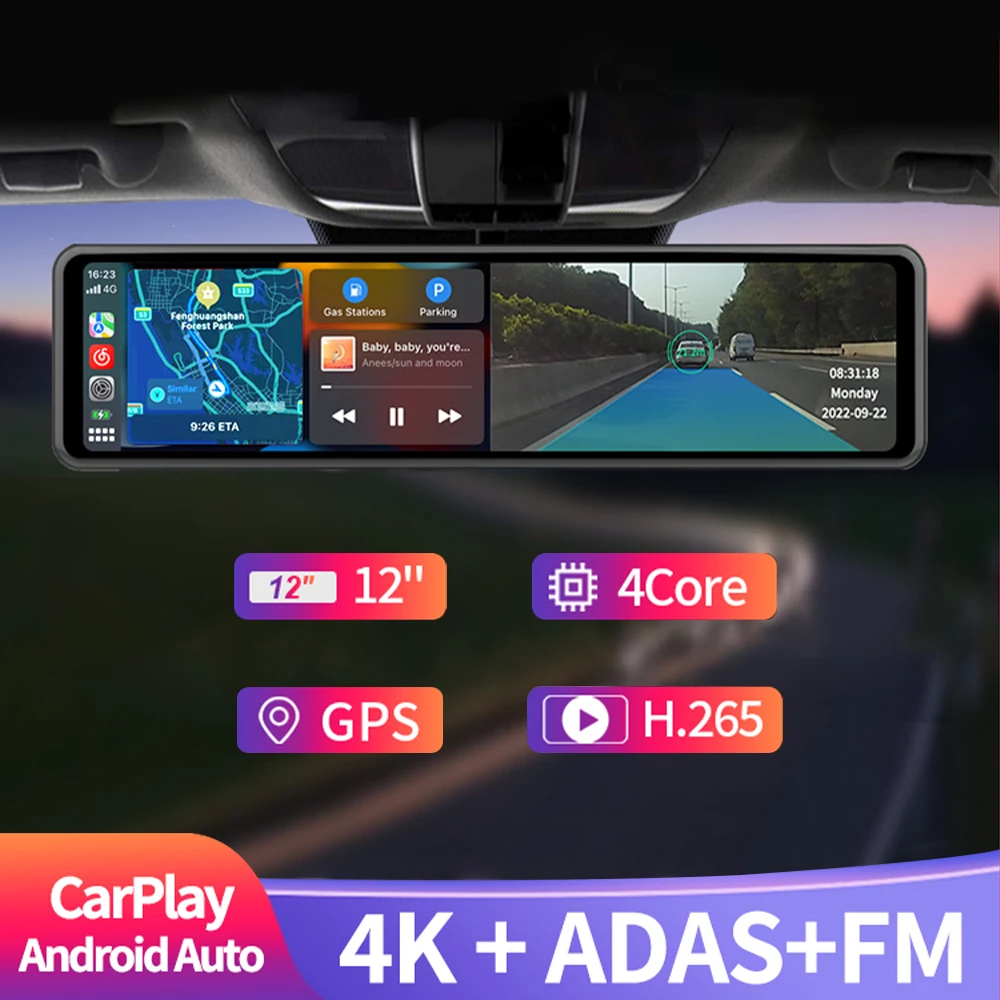 12-4K-Dash-Cam-Wireless-CarPlay-Android-Auto-ADAS-Car-DVR-5G-WiFi-GPS ...