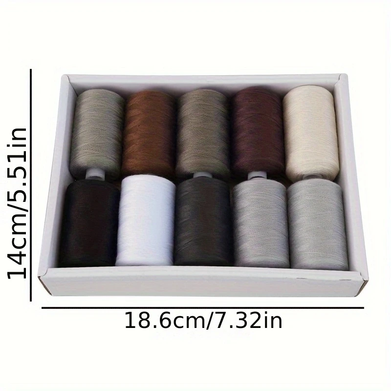 402-Sewing-Thread-Home-Hand-Sewing-Thread-Multicolor-10-color-Set-1000 ...
