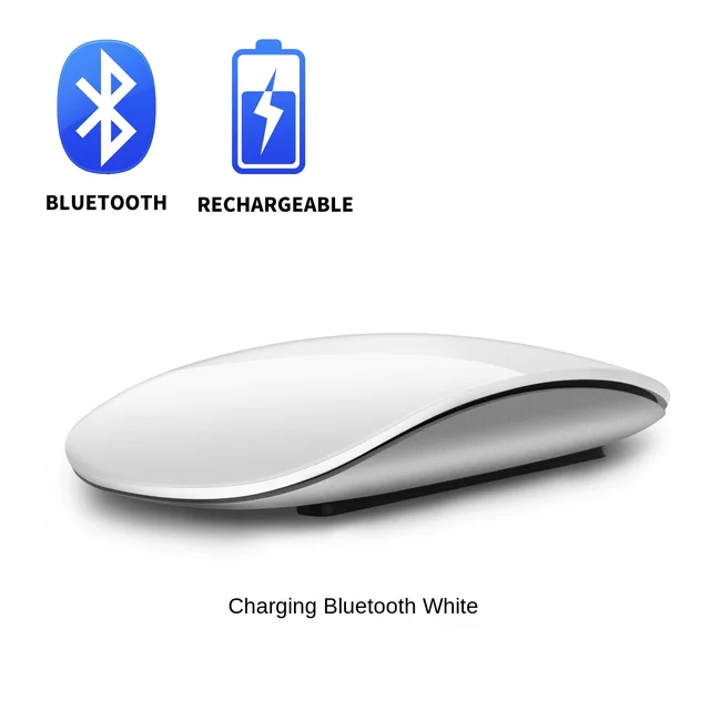 Bluetooth Wireless Mouse Rechargeable Silent Multi Arc Touch Mice Ultra ...