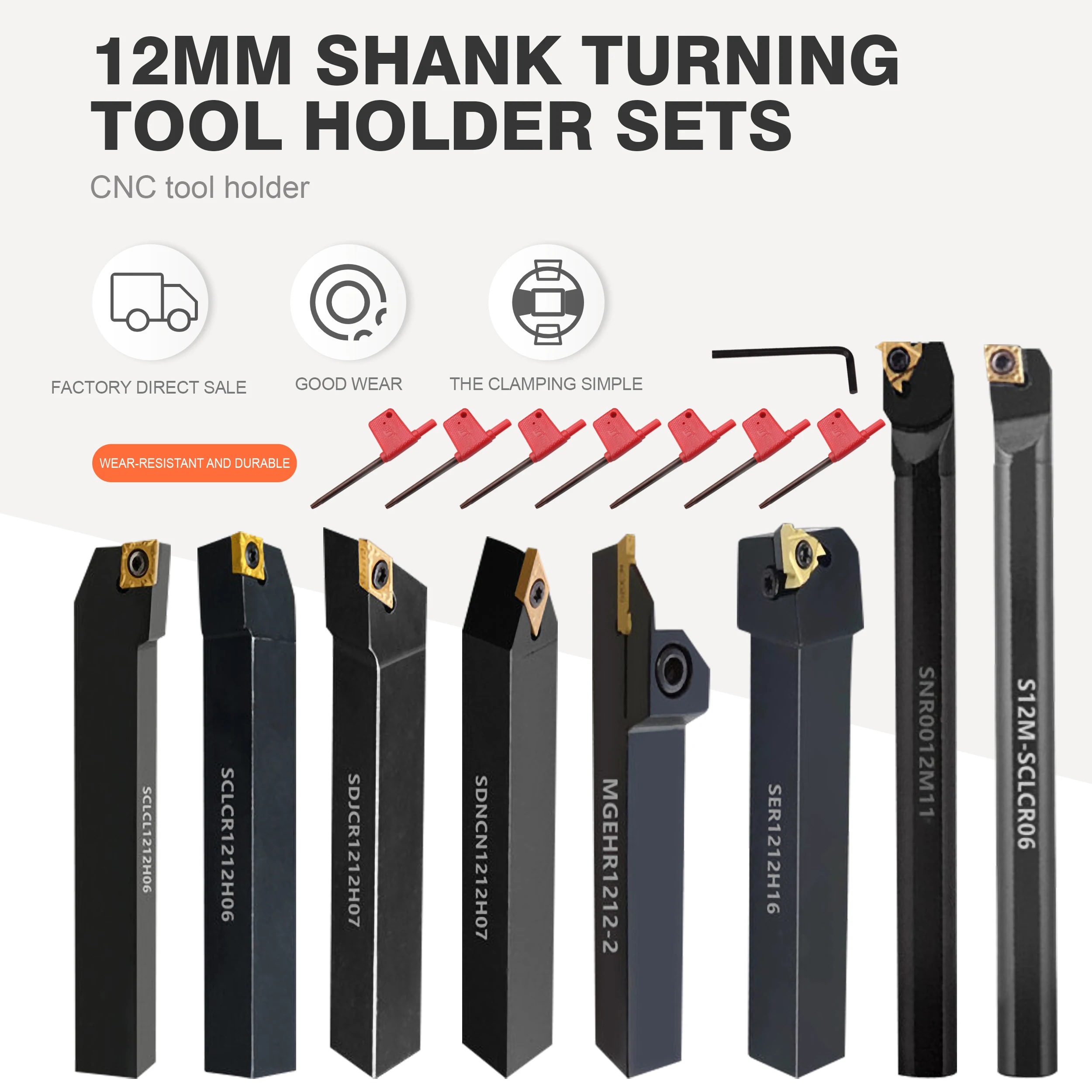 Torno-CNC-Turning-Tool-Holder-Boring-Bar-com-inser-es-aplic-veis-e ...