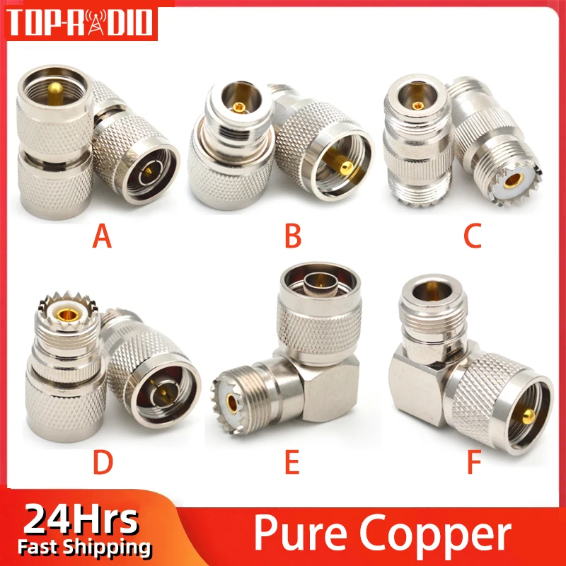 1Pc UHF to N Adapter Male Female SO239 PL259 to L16 Connector SO-239 PL ...