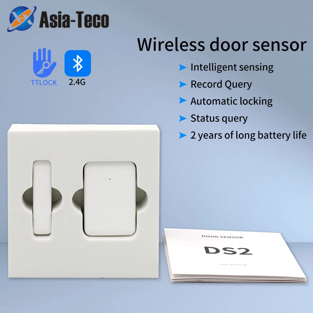 TTLOCK-Smart-Lock-Compatible-Door-Sensor-2-4GHz-Door-Contact-Status ...