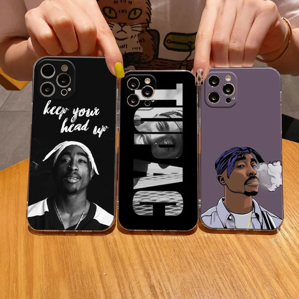 Gangsta-Rapper-2pac-Tupac-Rap-Clear-Phone-Case-For-iPhone-15-14-11-12 ...
