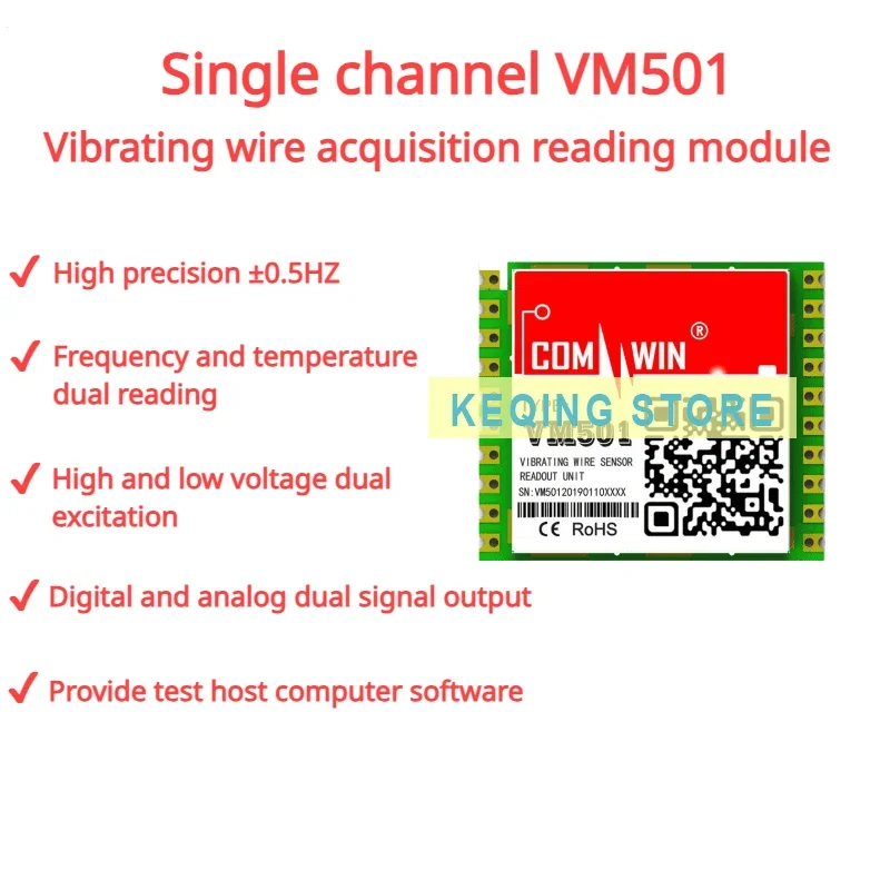 VM501 Vibrating wire sensor module Vibrating wire acquisition reading ...