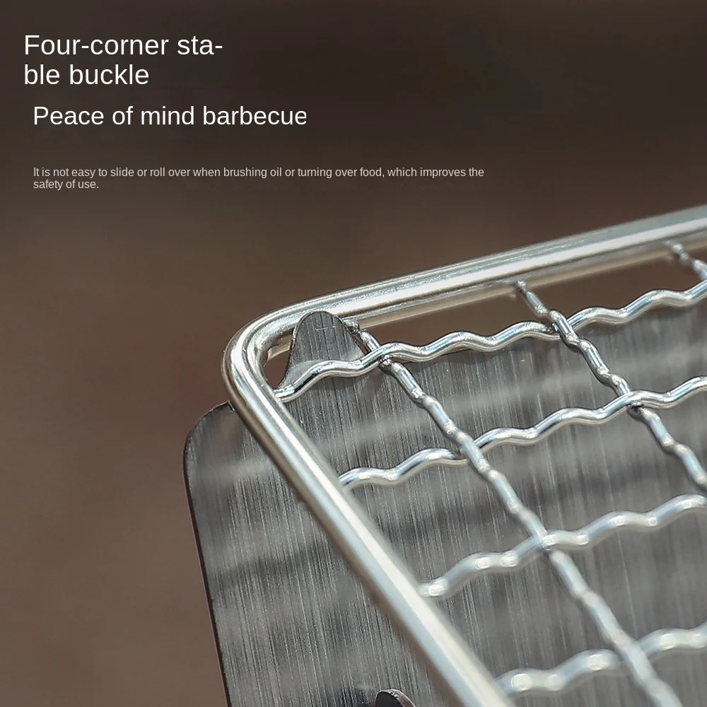 Filet de cuisson Grille de barbecue pliante portable, poêles de ...