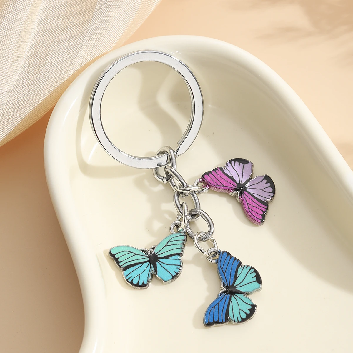 20pcs-Butterfly-Keychain-For-Bags-Small-Gift-Key-Chain-Jewelry-Car ...