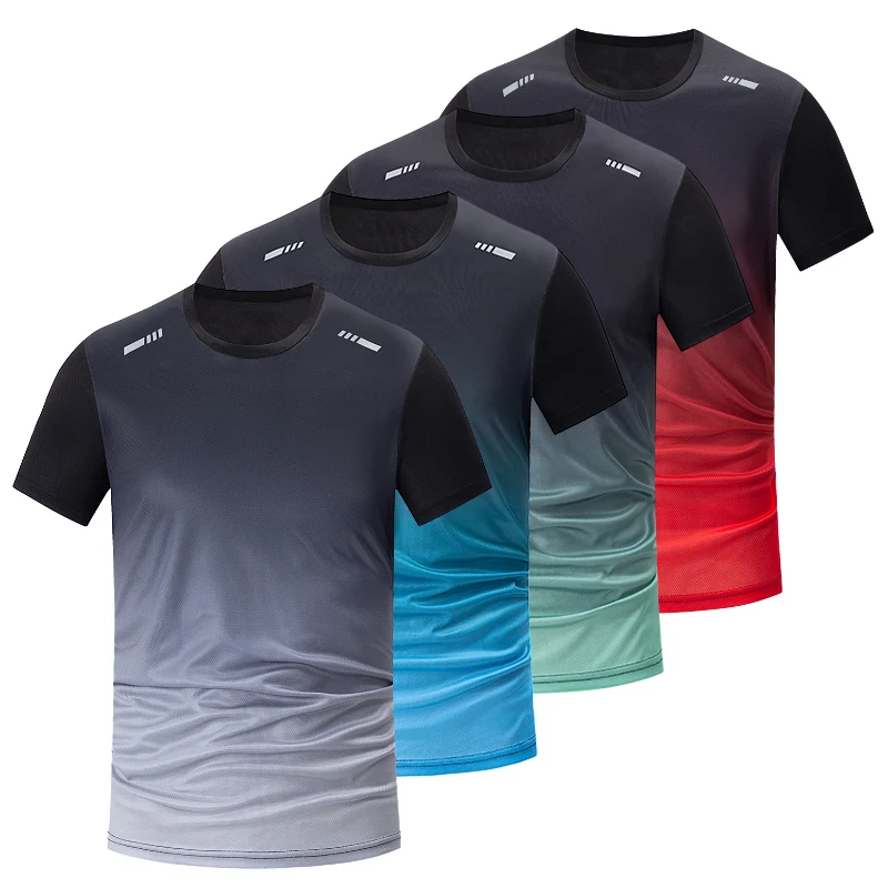 Men-s-gradient-color-quick-drying-athlete-s-shirt-youth-leisure-Joker ...