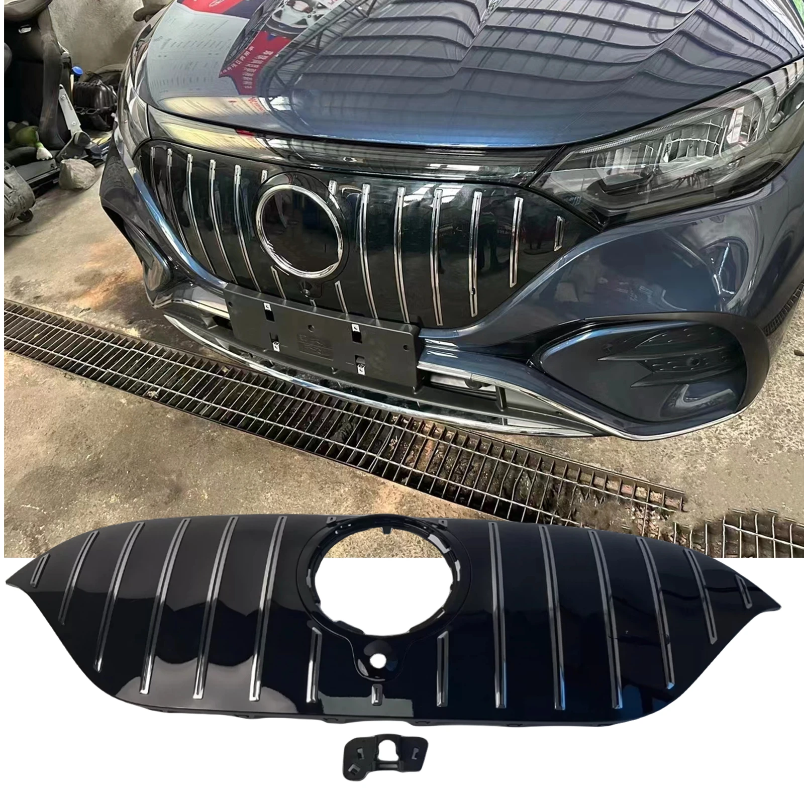 Front-Grille-Racing-Grill-Upper-Bumper-Mesh-For-Mercedes-Benz-W294 ...