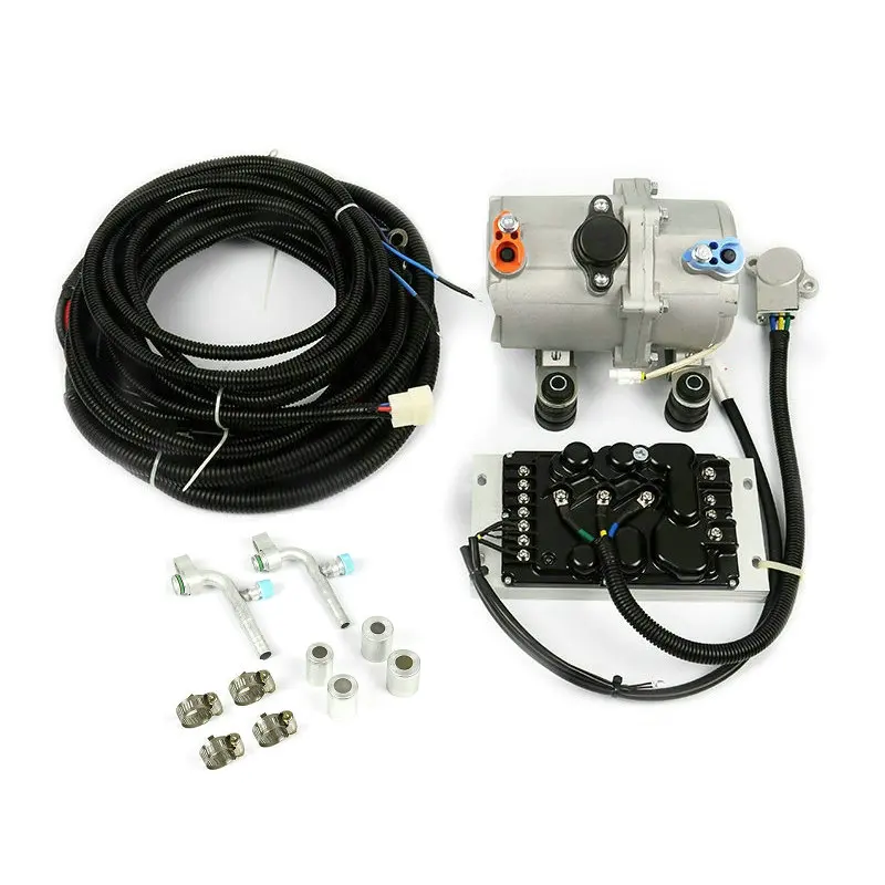 A/c 12v 24v Electric Compressor Set For Auto Ac Air Conditioning Car ...