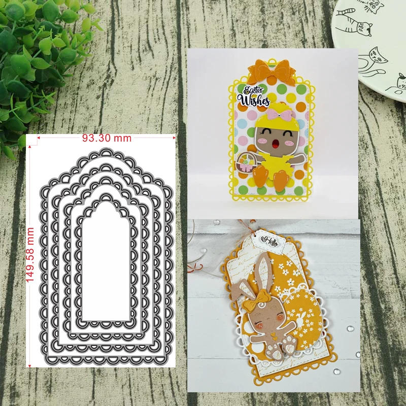 Addycraft-Metal-Cutting-Dies-scalloped-tall-tag-die-cut-For-DIY ...