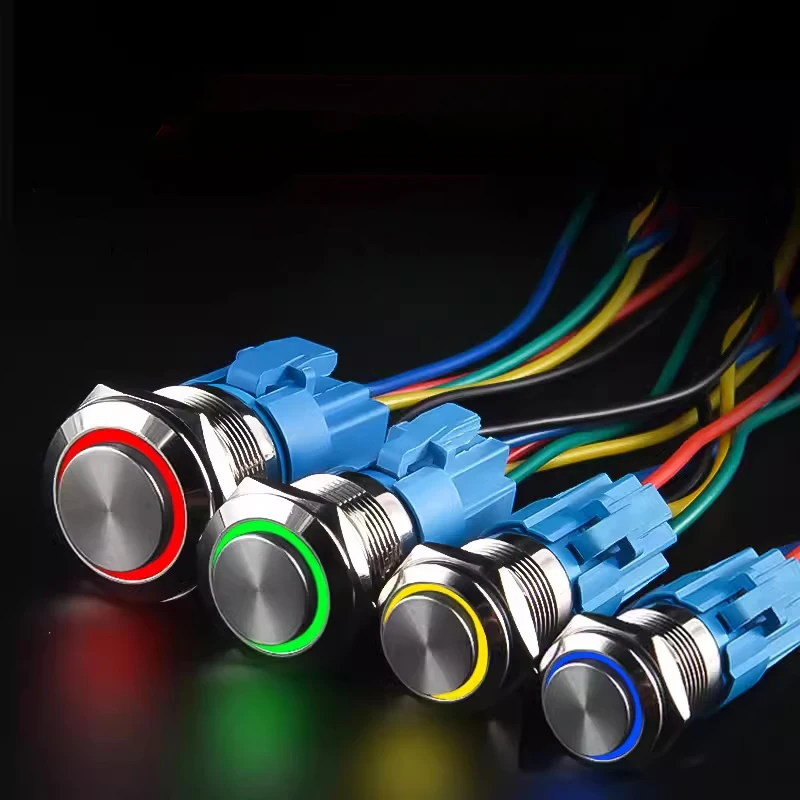 Interruptor-de-bot-n-de-metal-luz-LED-de-encendido-y-apagado-resistente ...