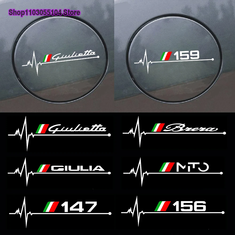 1PC-Car-Tank-Oil-Sticker-For-Alfa-Romeo-Giulietta-Mito-Giulia-Brera-147 ...