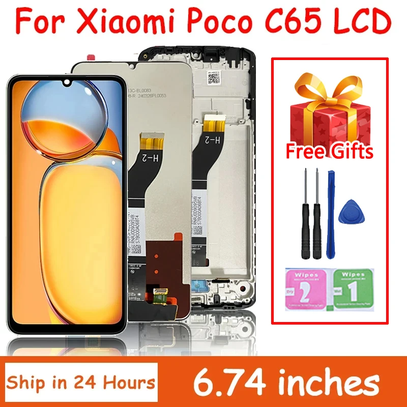 Pantalla LCD de 6,74'' de calidad AAA para Xiaomi Poco C65, panel ...