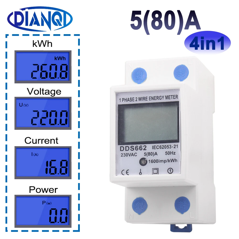 Single-Phase-Two-Wire-LCD-Digital-Display-Wattmeter-Power-Consumption ...