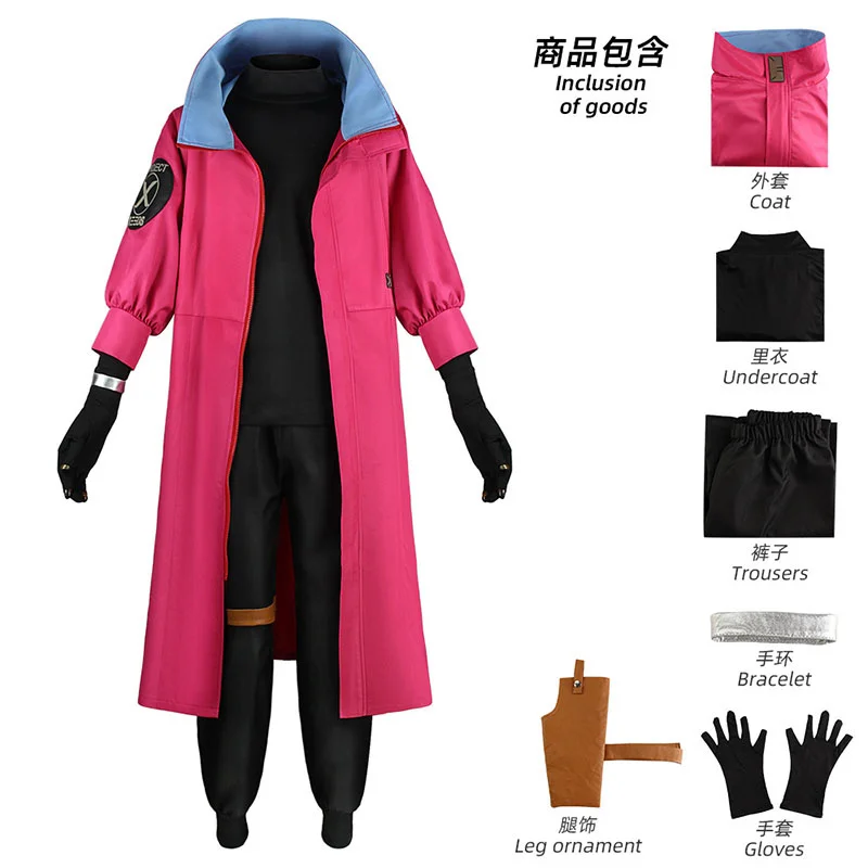 Anime Vash The Stampede Trigun Cosplay Traje Vash Wig Vermelho Uniforme ...