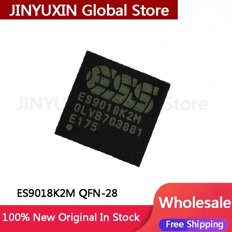 5-100Pcs-New-Original-ES9018K2M-9018K2M-QFN-28-audio-conversion-audio ...