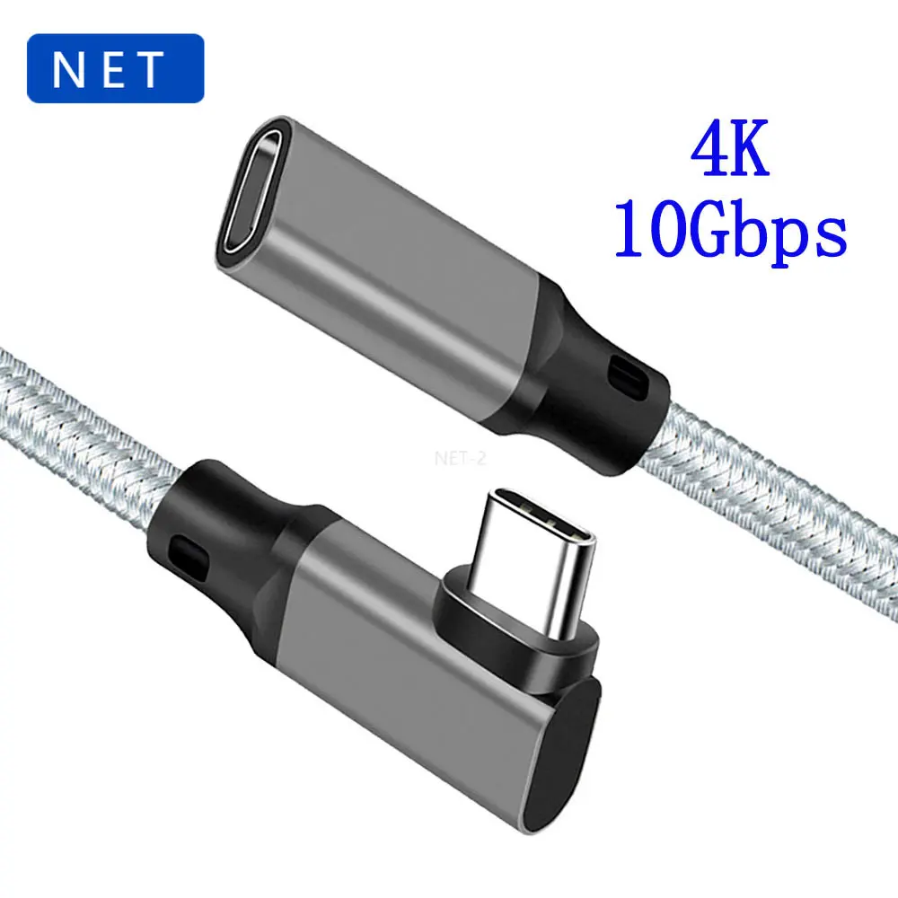 90-Elbow-Type-C-Extension-USB3-2-Data-PD100W-5A-Charging-10G-Computer ...