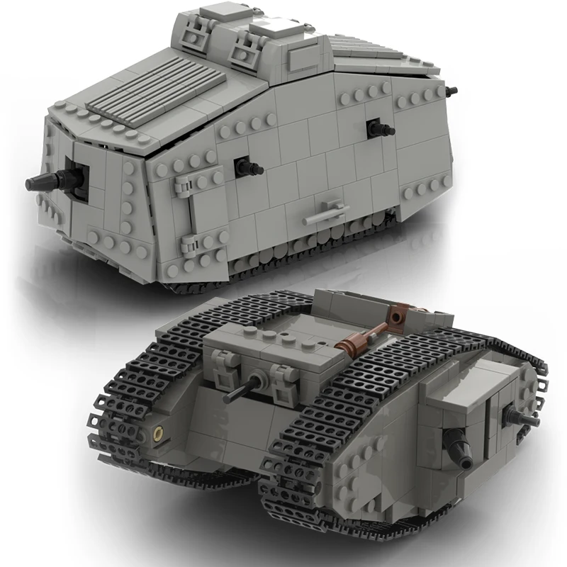 WW1 Mark IV Male and Black Bess Heavy AV7 Tank War Military Germany ...