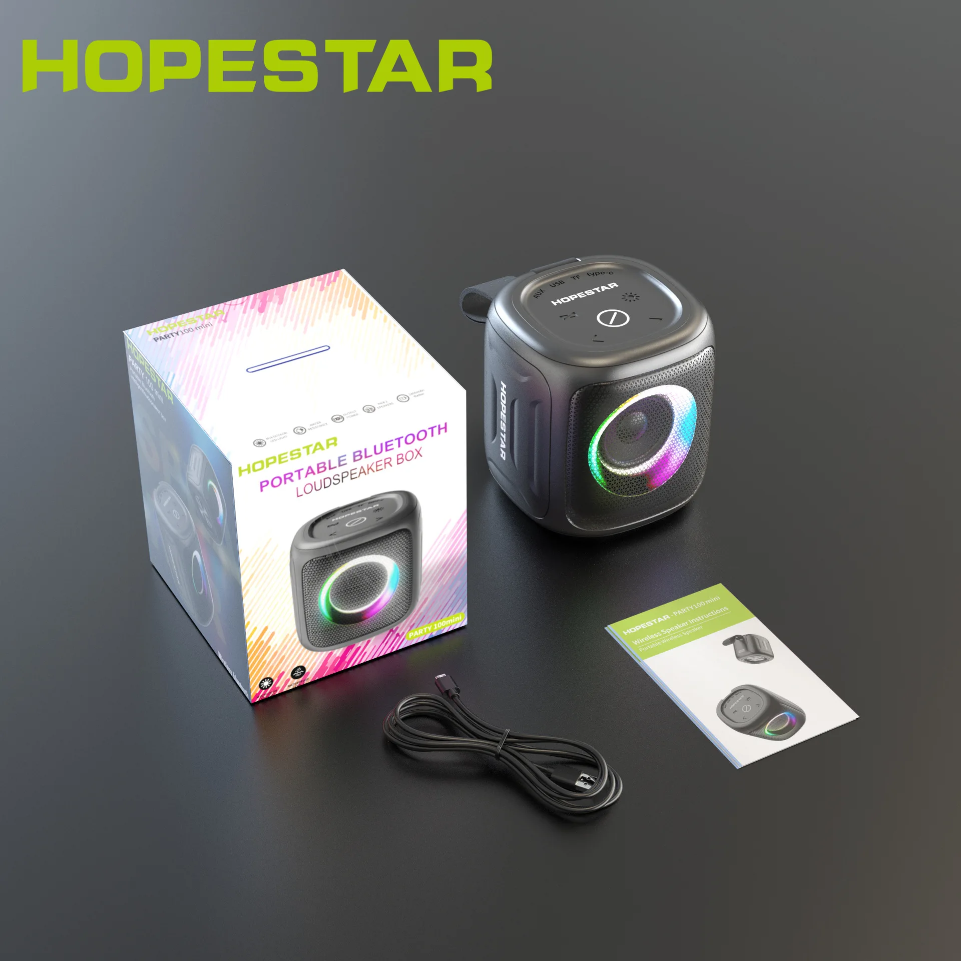 HOPESTAR altavoces inalámbricos Party100mini con bluetooth, Radio FM ...