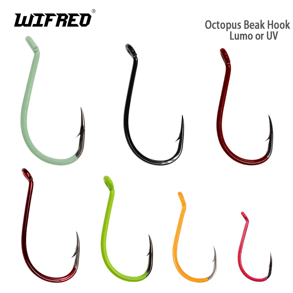 Wifreo-High-Carbon-Steel-Fishing-Hooks-Luminous-or-UV-Fluo-Offset ...