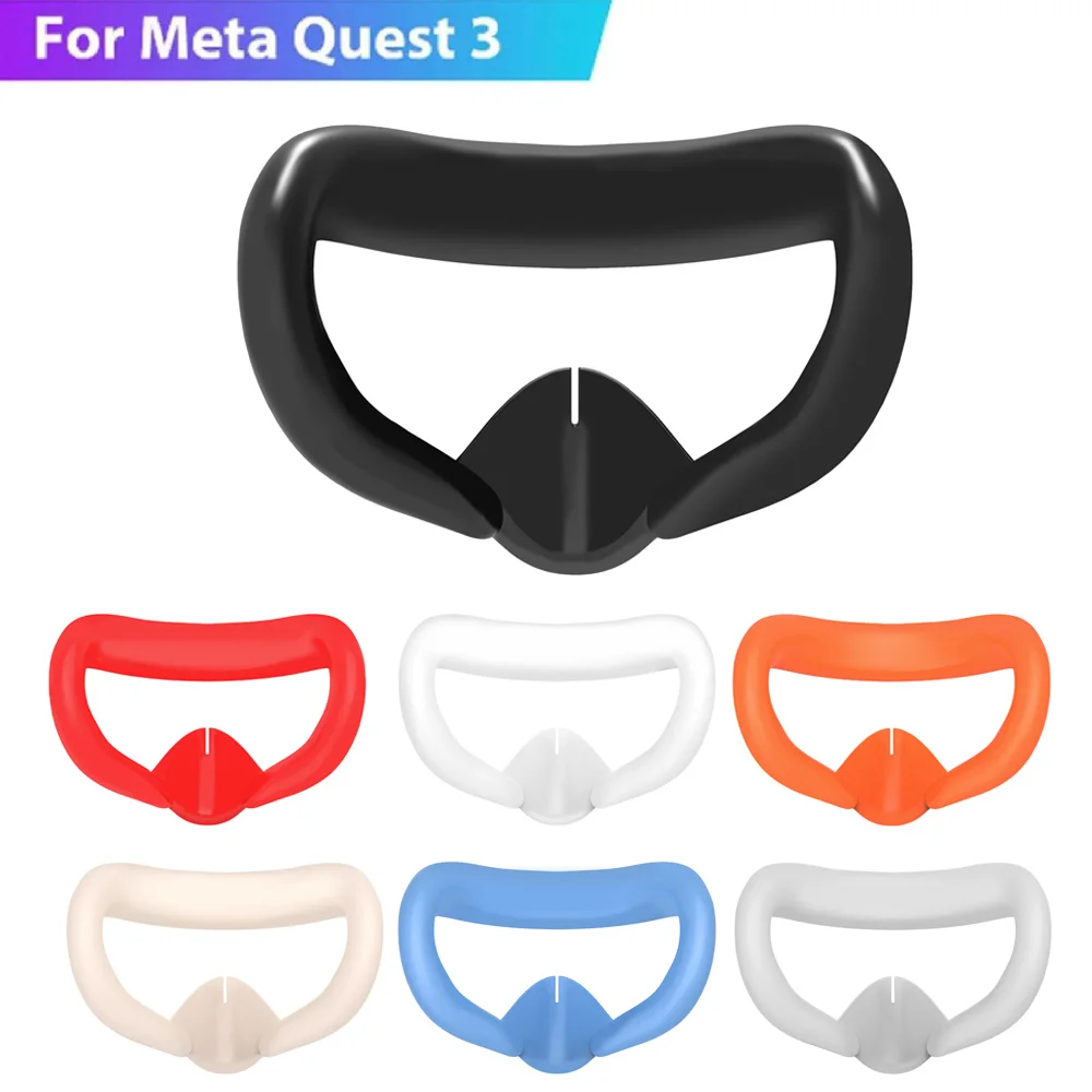 VR-Face-Cover-For-Meta-Quest-3-Silicone-Eye-Mask-Sweat-Dust-Resistant ...