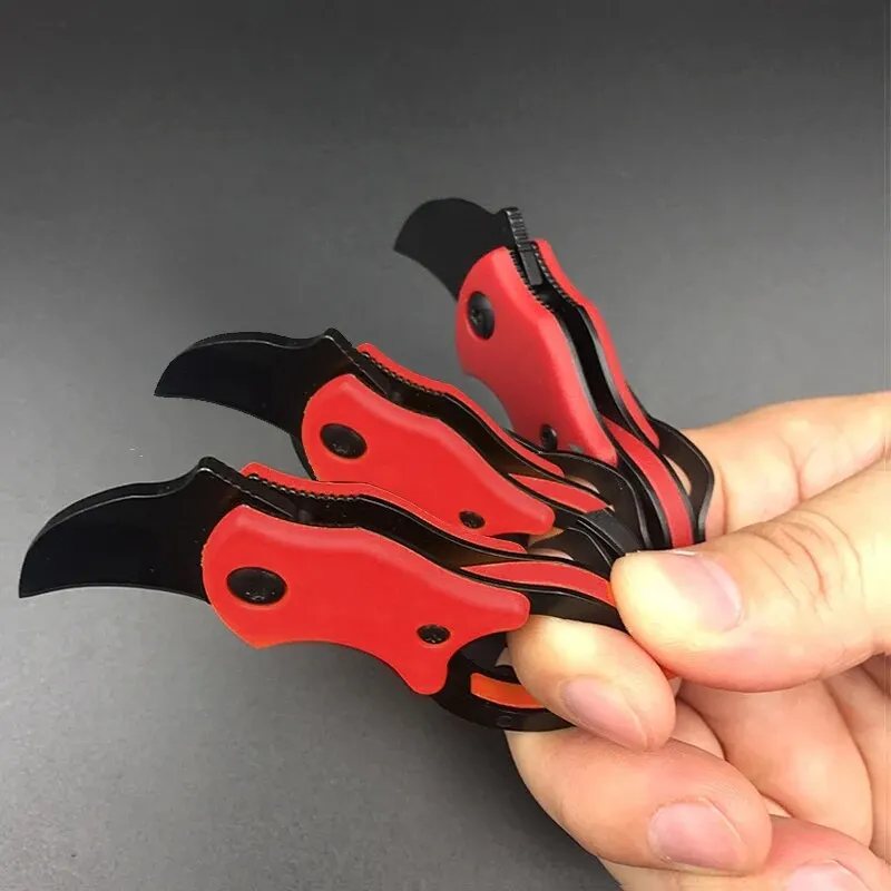 1-PCS-Outdoor-Folding-Knife-Mini-Portable-EDC-Key-Fox-Claw-Necklace ...