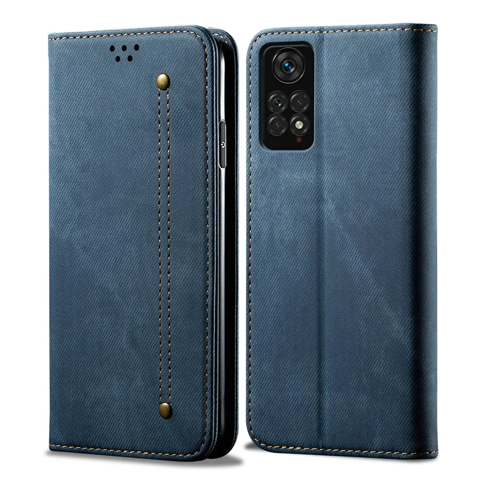 Note11 11t 5g Protective Case For Xiaomi Mi 11 T Pro 2021 Leather Denim ...